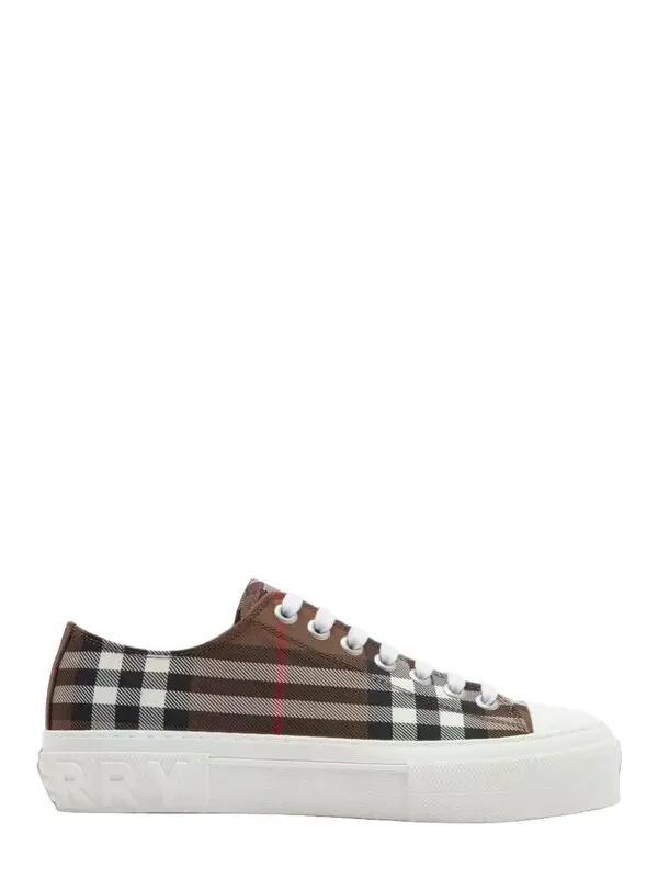 Burberry Check Sneakers - Brown