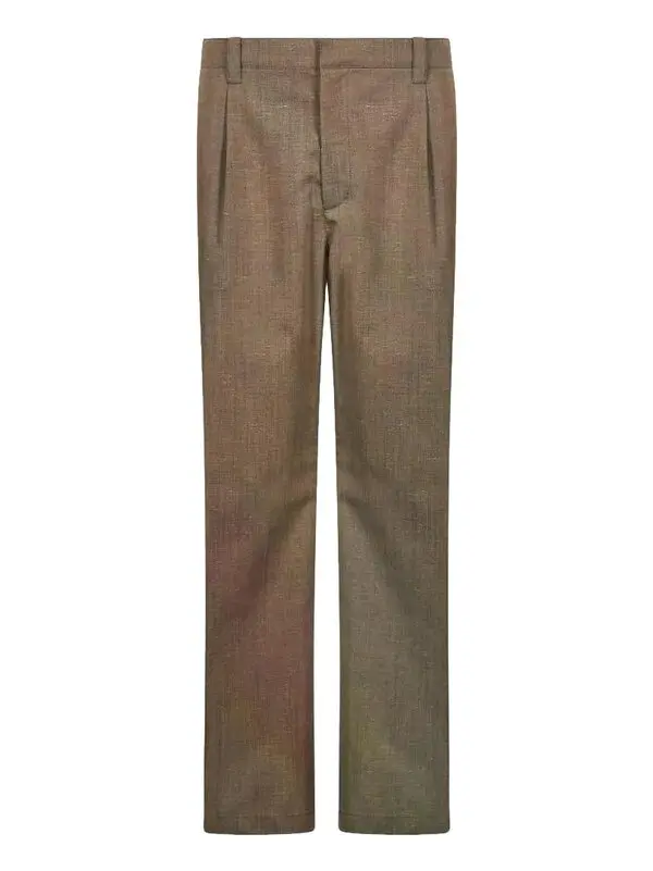 Our Legacy Pleated Straight-leg Trousers - Brown