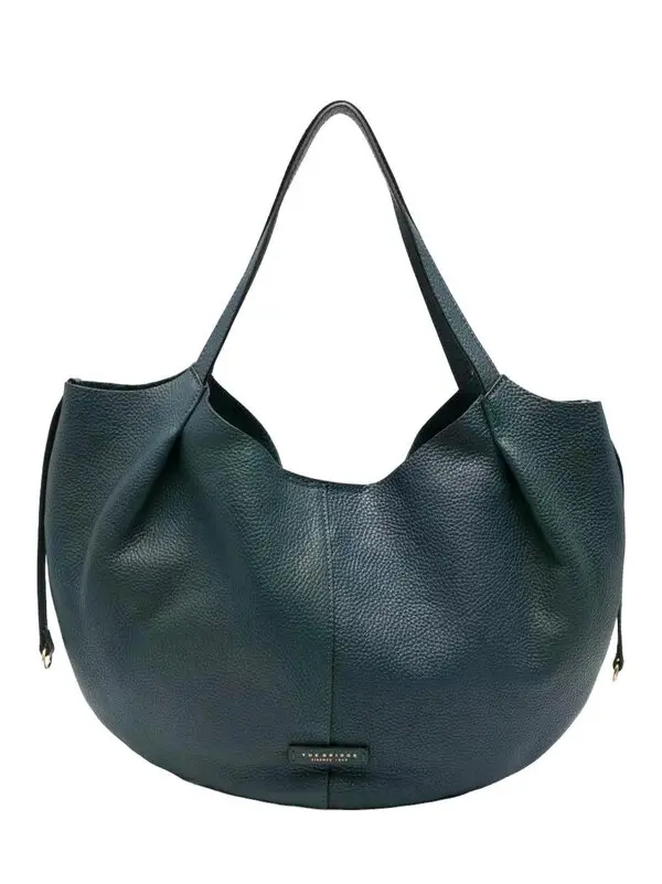 THE BRIDGE Grained-leather Tote Bag - Blue