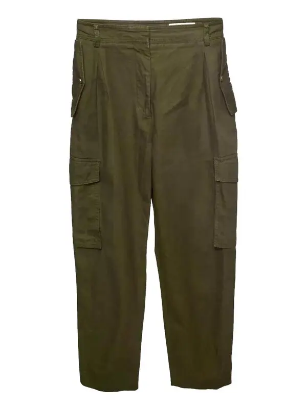 Alexander McQueen Pleated Cargo Pants - Green
