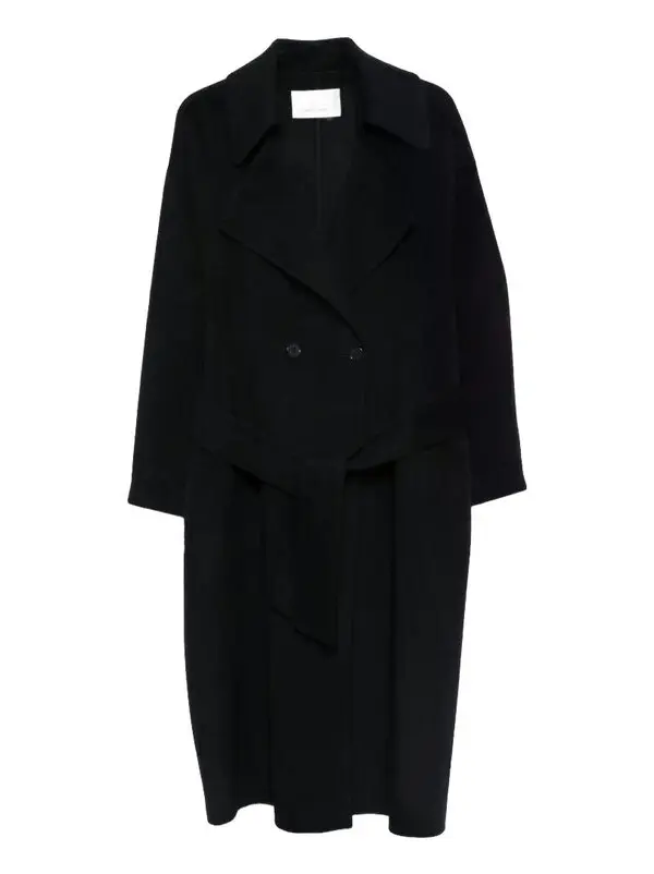 THE FRANKIE SHOP Issen Belted Trench Coat - Blue