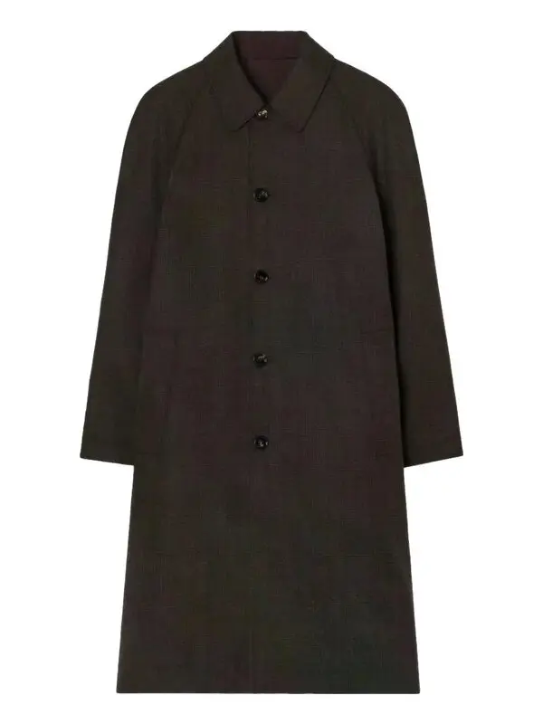 Burberry Long Reversible Gabardine Parkbury Car Coat - Brown