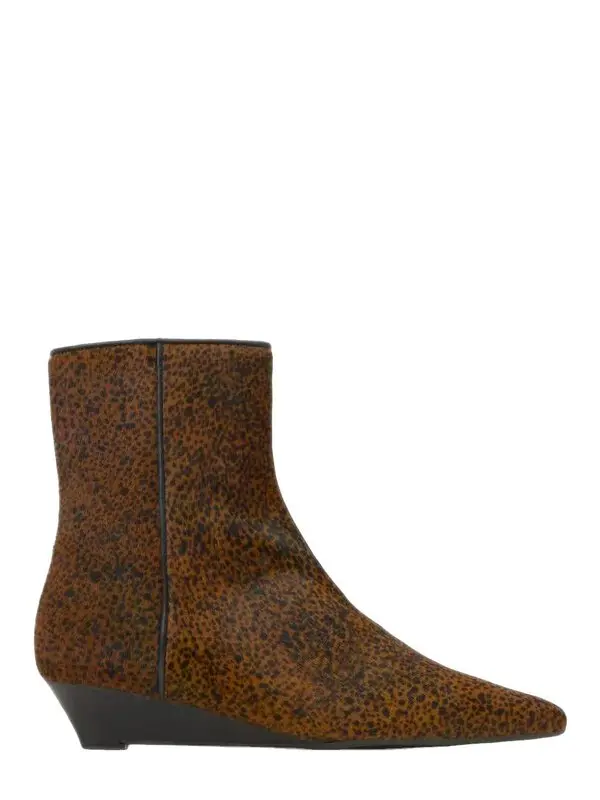 CastaÑer Tatiana Leopard-print Ankle Boots - Brown