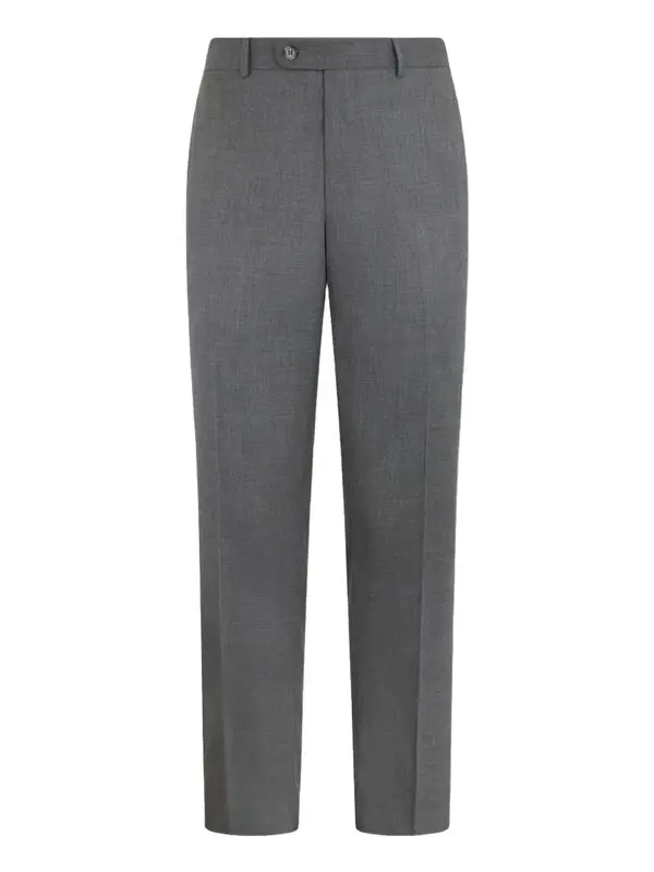 Brooks Brothers Travel Flat-front Twill Trousers - Grey