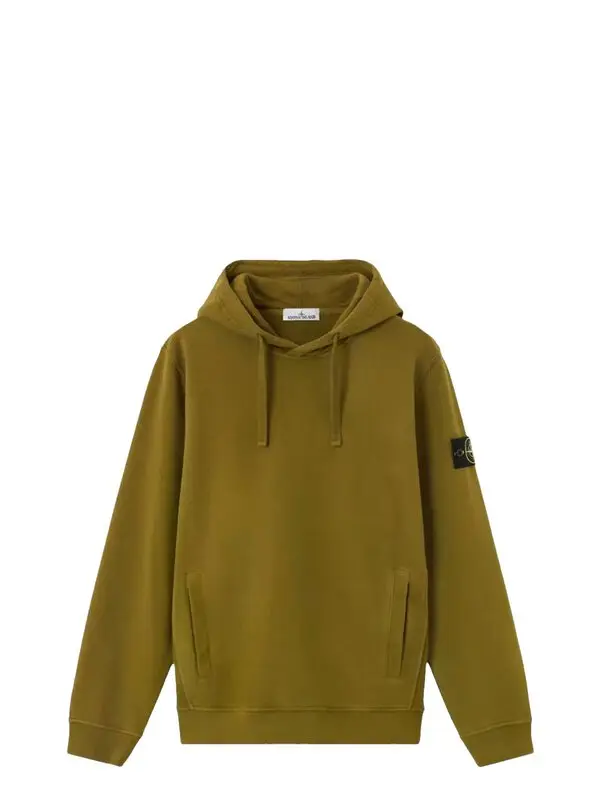 Stone Island 6100048 Brushed Organic Cotton Fleece - Green