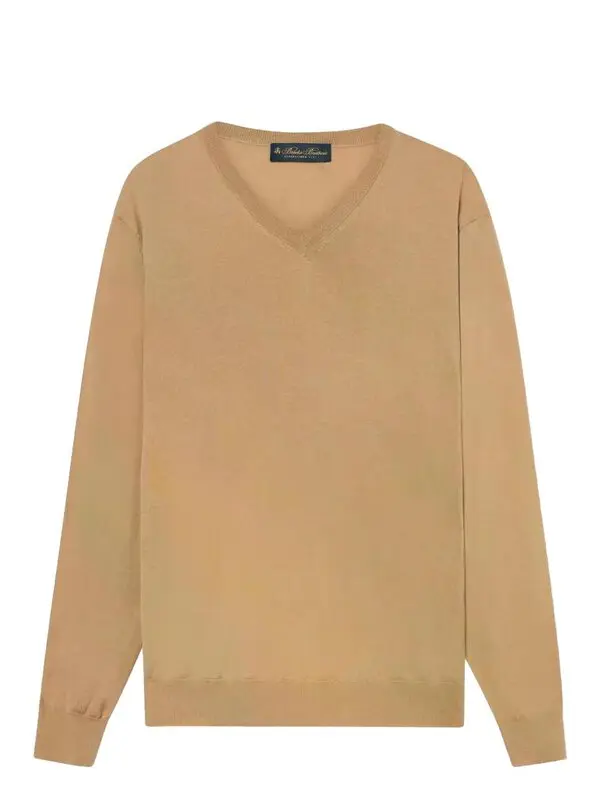 Brooks Brothers V-neck Sweater - Neutrals