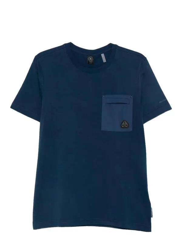 Moose Knuckles Patch-pocket T-shirt - Blue