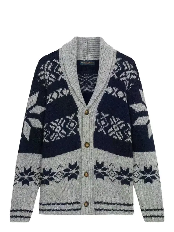 Brooks Brothers Shawl-collar Cardigan - Grey