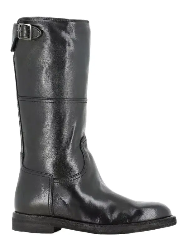 Officine Creative Buckle-detail Zip-up Boots - Black