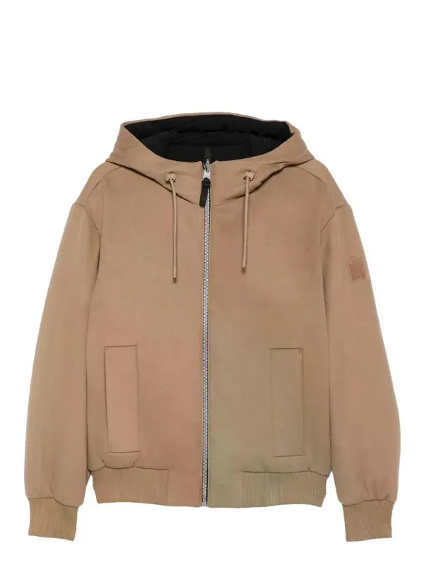 Mackage Niko Logo-patch Hooded Jacket - Brown