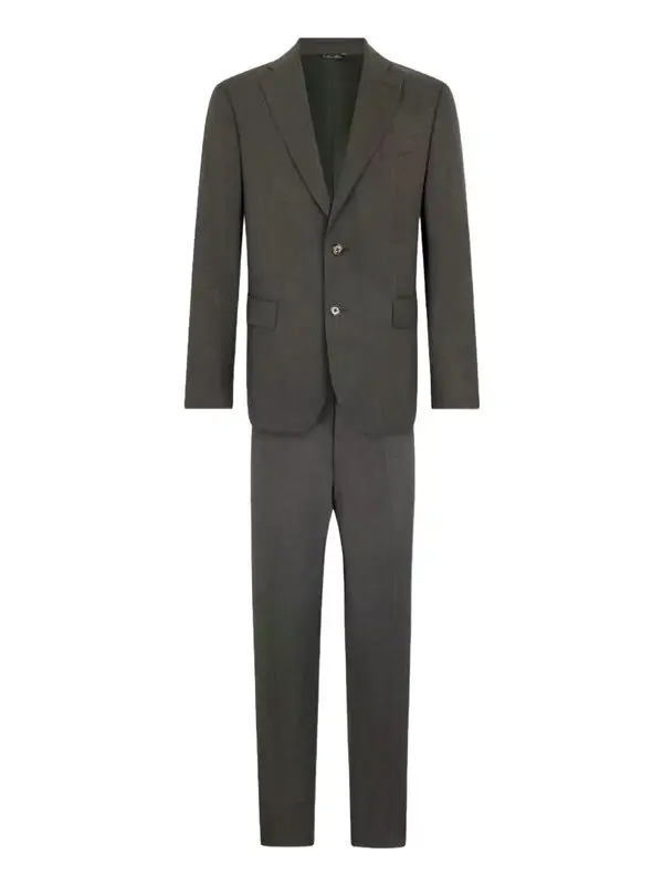Brooks Brothers Pied De Poule Virgin Wool Suit - Grey