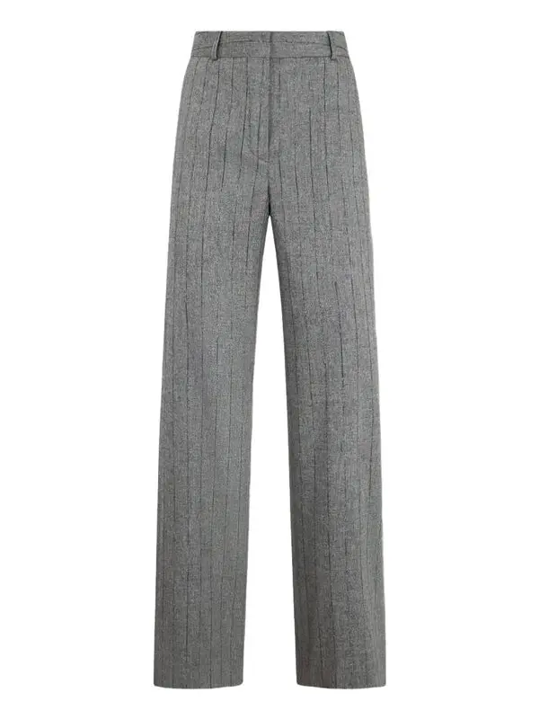 Brooks Brothers Pinstripe Straight-fit Trousers - Grey