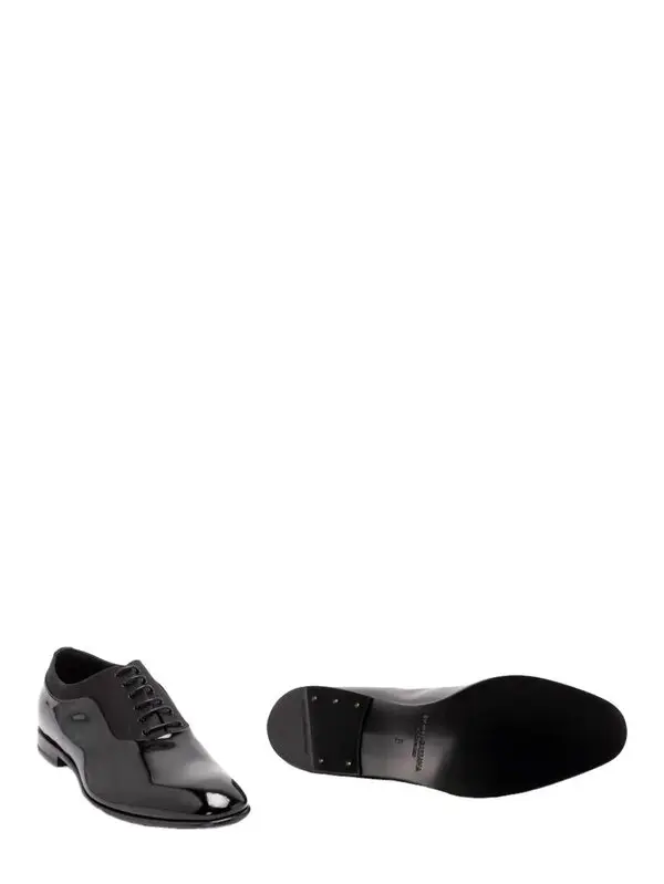 Dolce & Gabbana Patent-leather Lace-up Shoes - Black