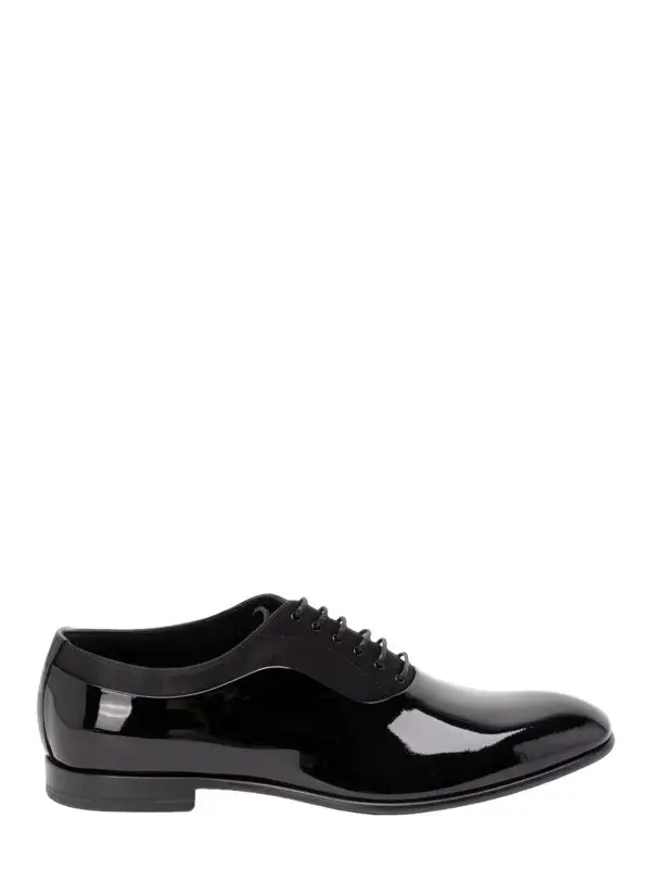 Dolce & Gabbana Patent-leather Lace-up Shoes - Black