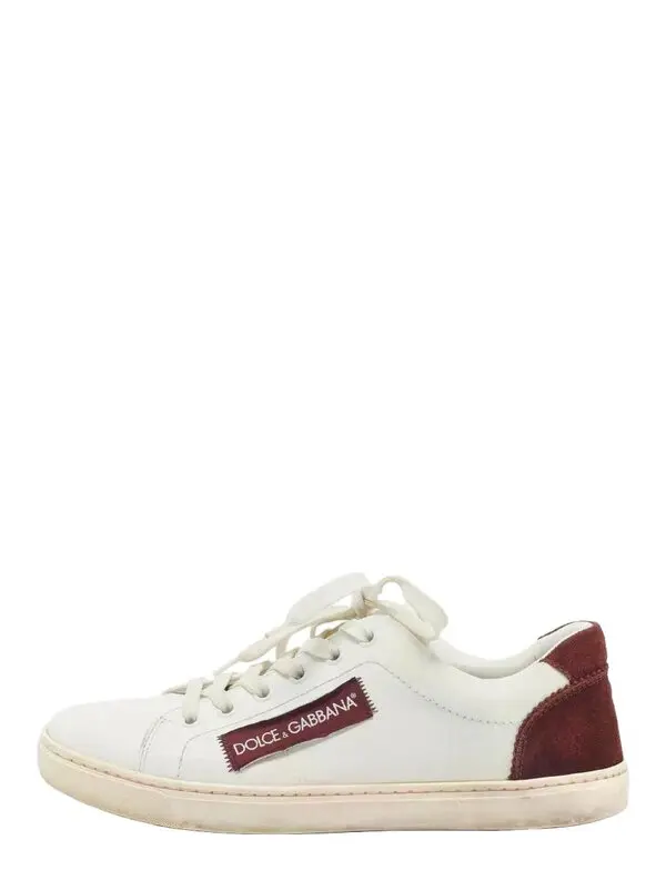 Dolce & Gabbana Portofino Lace-up Sneakers - White