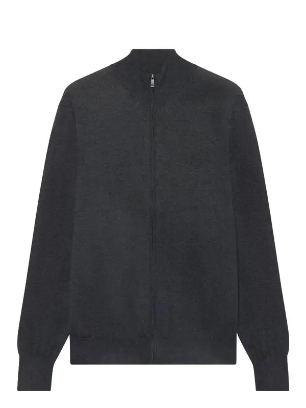 Brooks Brothers Mock-neck Cardigan - Grey
