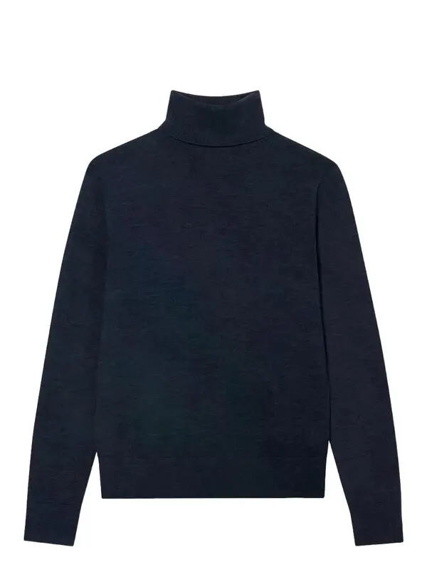 Brooks Brothers Diamond-knit Turtleneck Sweater - Blue
