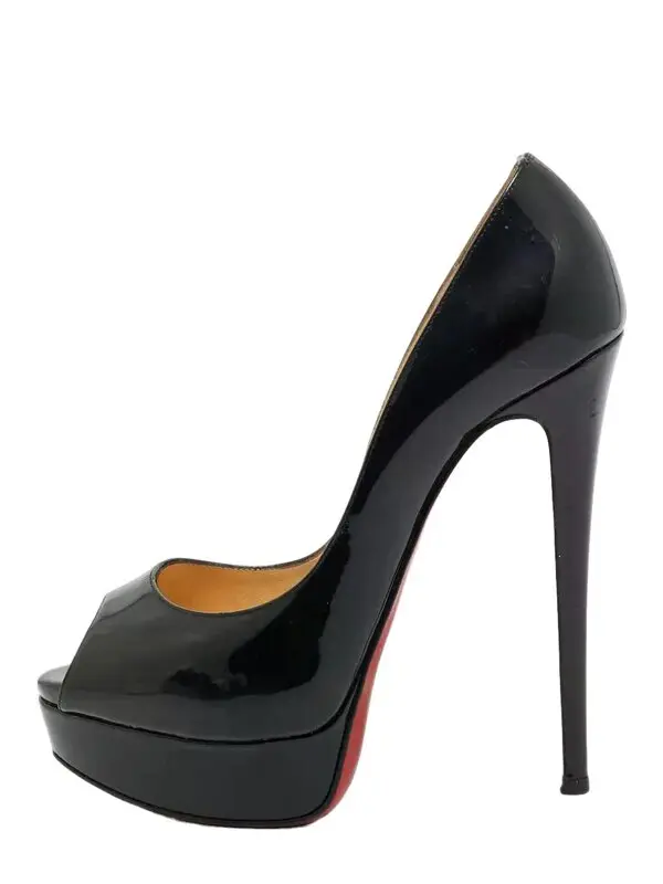 CHRISTIAN LOUBOUTIN New Very Prive Peep-toe Platform Pumps - Black