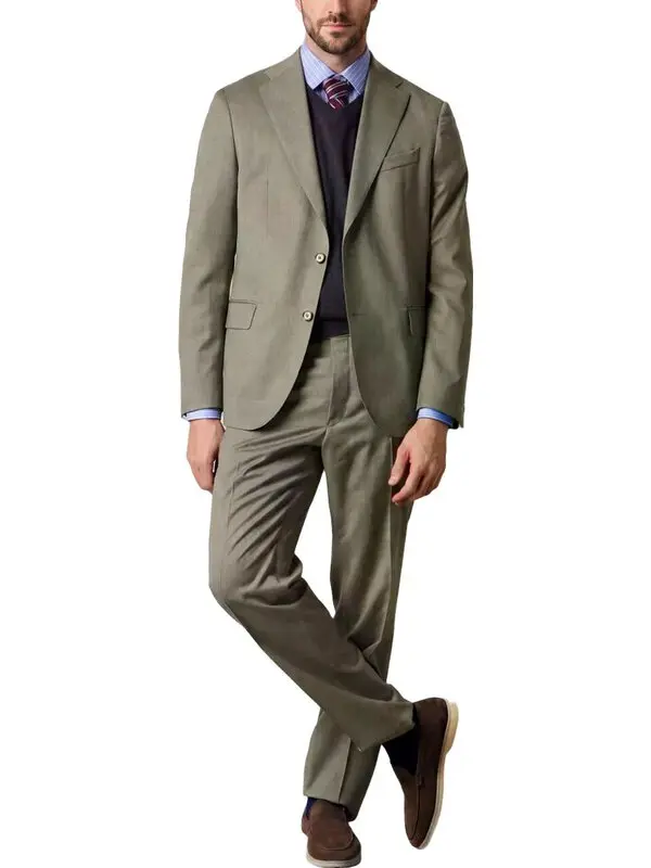 Brooks Brothers Virgin Wool Trousers - Green