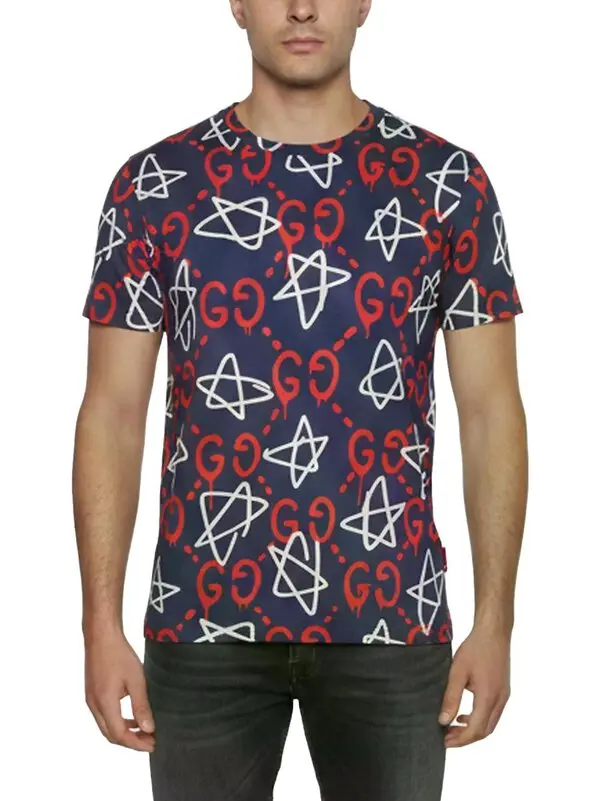 Gucci Ghost Star T-shirt - Blue