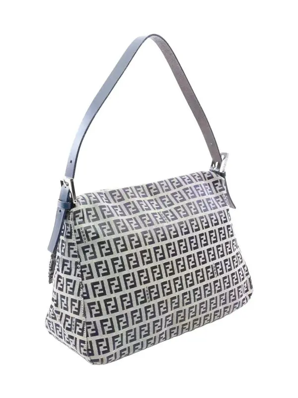 Fendi 2000s Zucchino Mamma Bucket Shoulder Bag - Grey