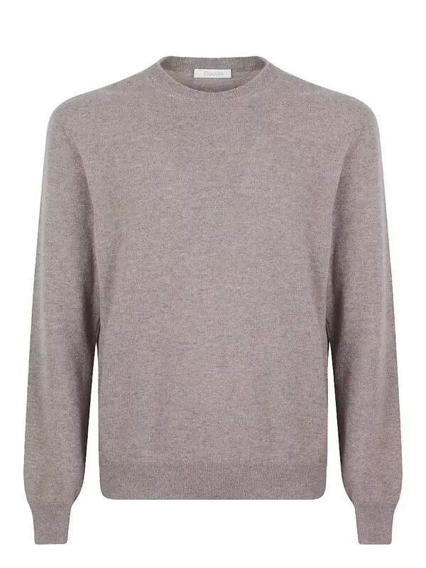CRUCIANI Raglan-sleeve Crew-neck Sweater - Neutrals