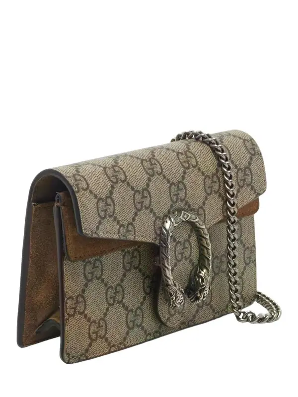 Gucci Super Mini Dionysus Gg Supreme Shoulder Bag - Neutrals
