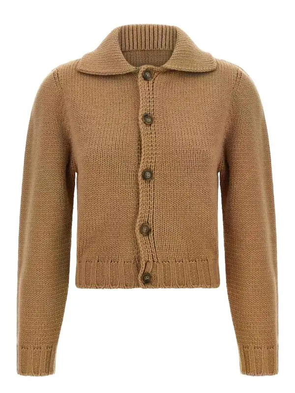 MAISON MARGIELA Cropped Cardigan - Neutrals