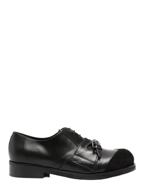 STEFAN COOKE Infinity Buckle-detail Derby Shoes - Black