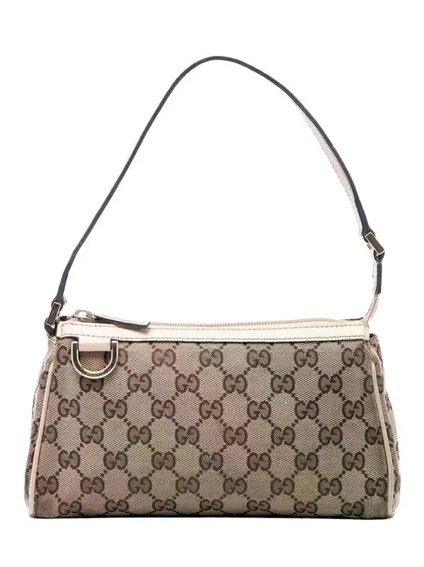 Gucci 2000-2015 Gg Canvas Abbey D Ring Pochette Handbag - Neutrals