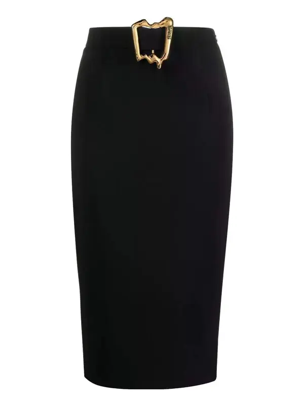 Moschino Buckle-detail Skirt - Black