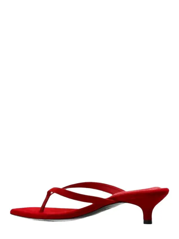 BLACK SUEDE STUDIO Kendal 35 Thong-strap Heeled Sandals - Red