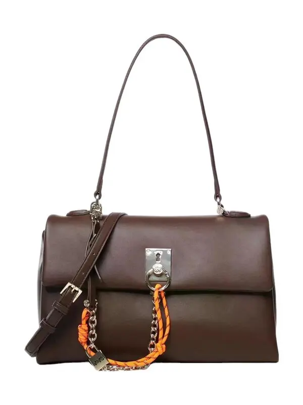 V°73 Woven-cord Detail Shoulder Bag - Brown