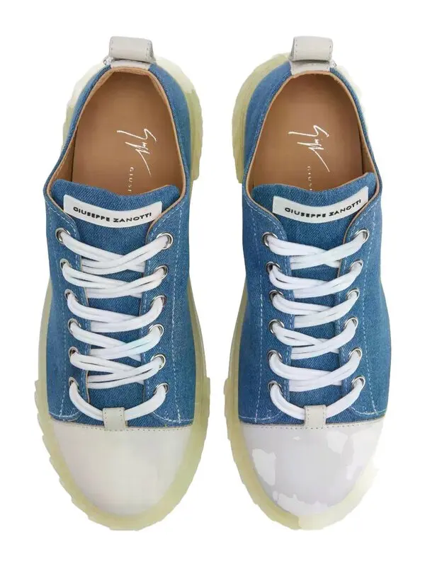 GIUSEPPE ZANOTTI Urchin Denim Sneakers - Blue