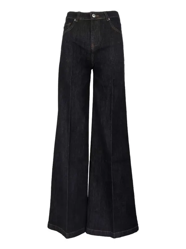 Ermanno Scervino Pressed-crease Wide-leg Jeans - Blue