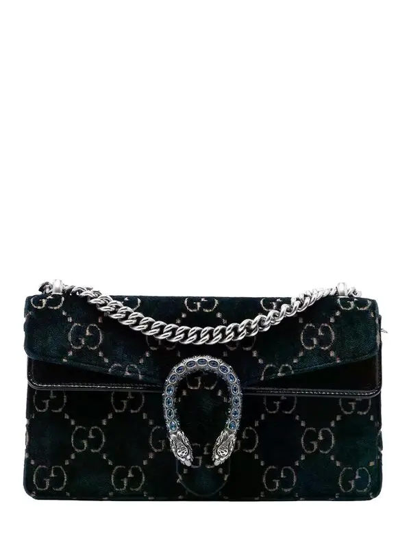 Gucci 2016-2026 Medium Gg Velvet Dionysus Crossbody Bag - Blue