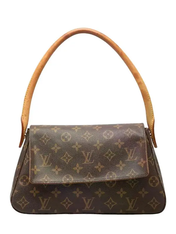 LOUIS VUITTON 2002 Monogram Mini Looping Shoulder Bag - Brown