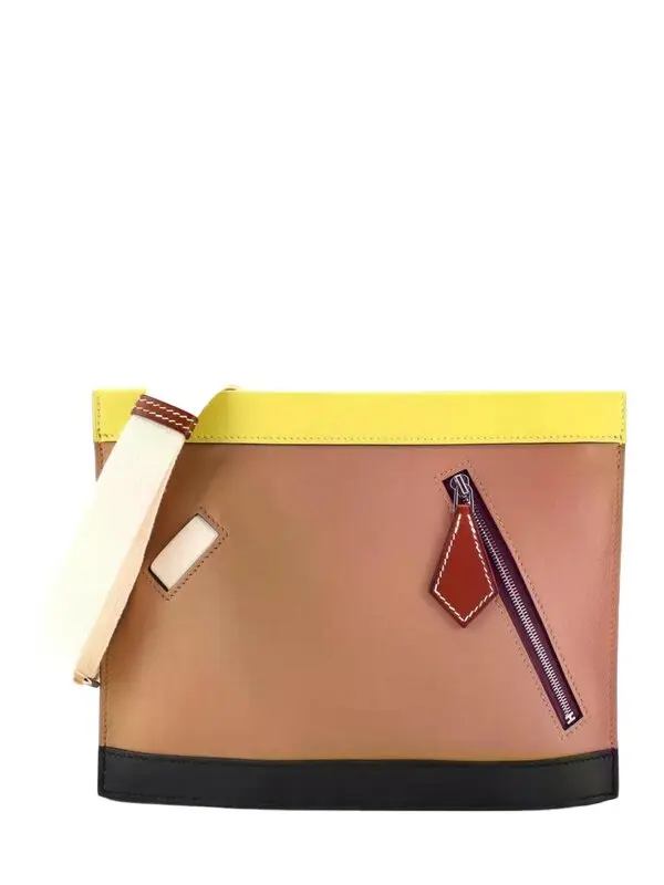 Hermès Colormatic Horizontal Bag Barenia And Swift Shoulder Bag - Black