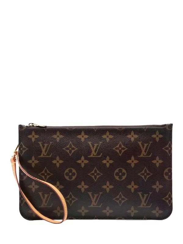 LOUIS VUITTON 2013 Monogram Neverfull Mm Pouch - Brown