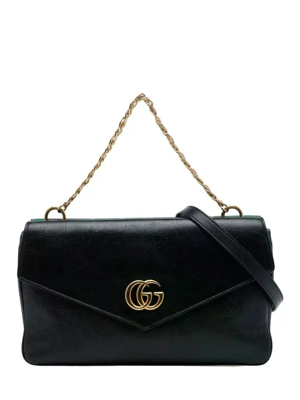 Gucci 2016-2026 Medium Calfskin Double Thiara Satchel - Black