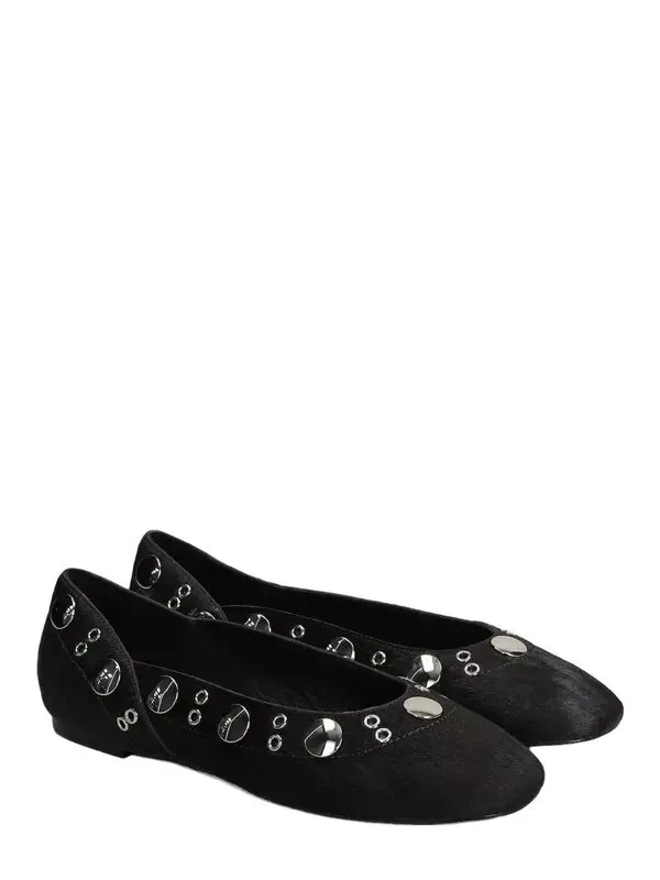 BIBI LOU Mati Ballerinas Stud-embellished Ballet Flats - Black