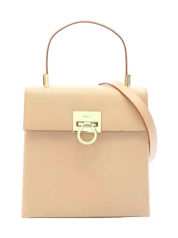 FERRAGAMO 2010s Gancini Flip-lock Tote Bag - Neutrals