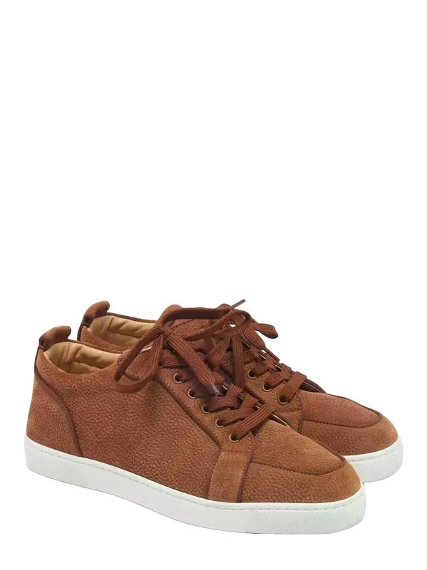 CHRISTIAN LOUBOUTIN Rantulow Orlato Suede Sneakers - Brown