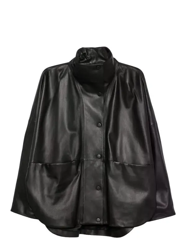 TOTEME Parachute Leather Jacket - Black