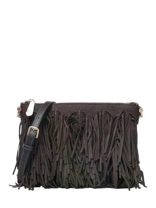 V°73 Opale Fringe-embellished Shoulder Bag - Brown