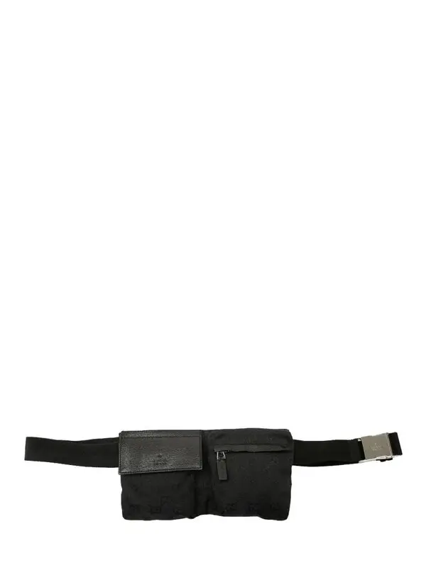 Gucci 2000-2015 Gg Canvas Double Pocket Belt Bag - Blue