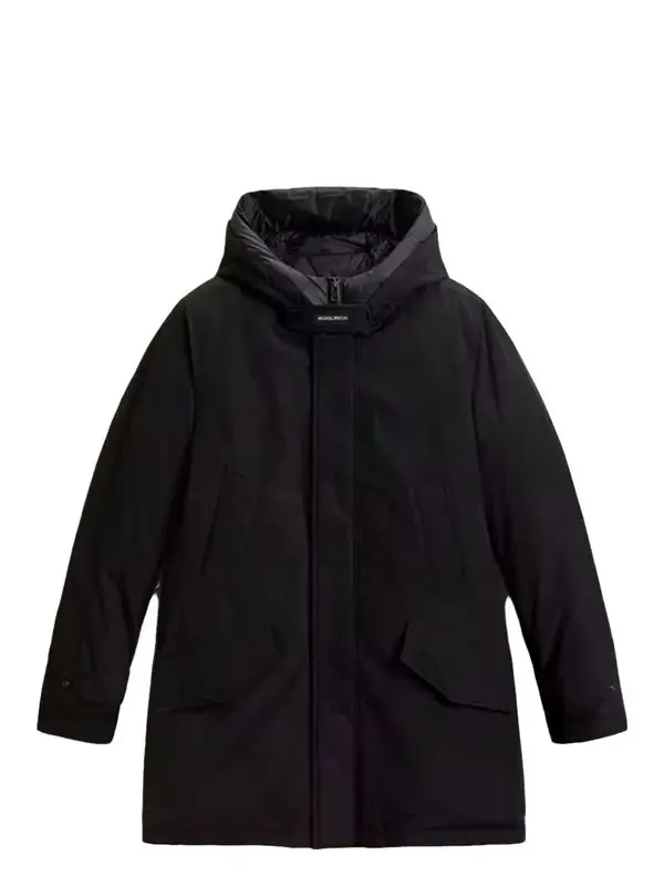 Woolrich Hooded Padded Coat - Black