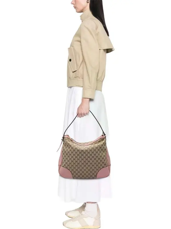 Gucci 2016-2026 Gg Canvas Bree Shoulder Bag - Neutrals
