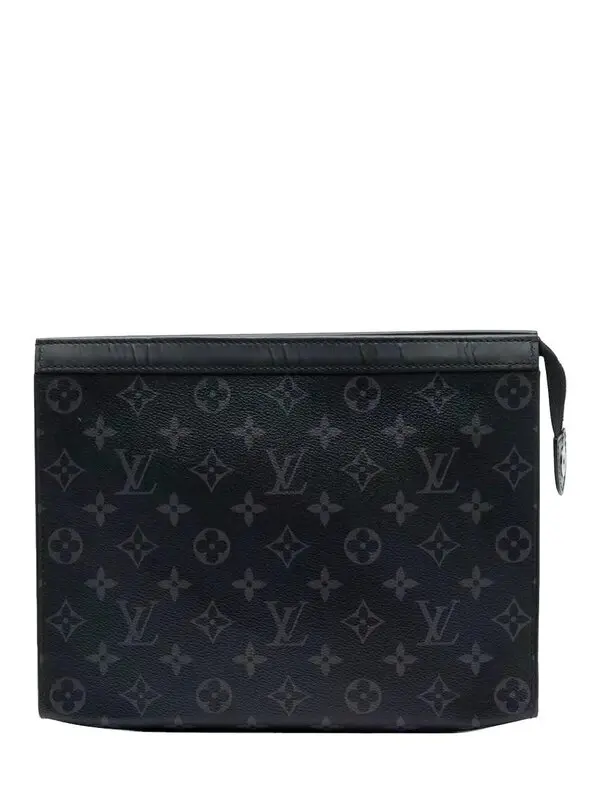LOUIS VUITTON 2020 Monogram Eclipse Pochette Voyage Mm Clutch Bag - Black