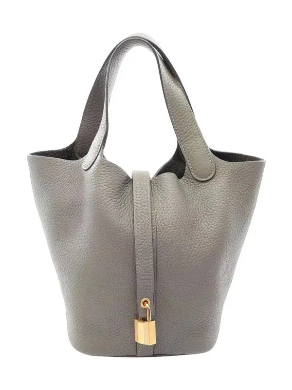 Hermès 2022 Picotan Lock Pm Tote Bag - Grey